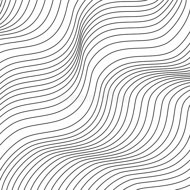 Wave Stripe Background. Ripple Striped Texture Curve Lines Background ...