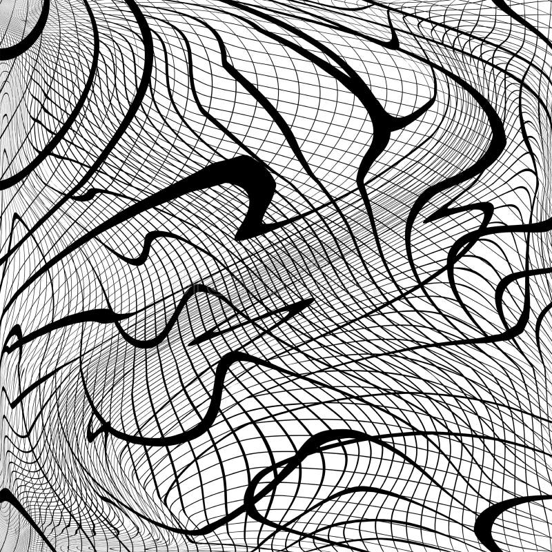 Background Wave Grid 124 stock illustration. Illustration of ocean ...