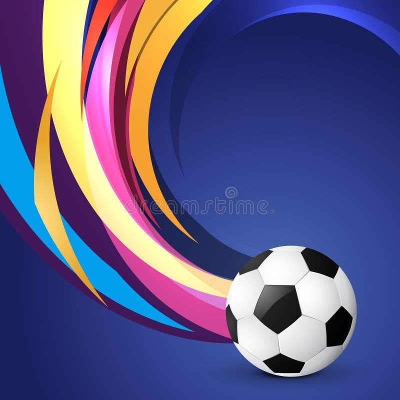 Wave style football design stock vector. Illustration of element - 42134568