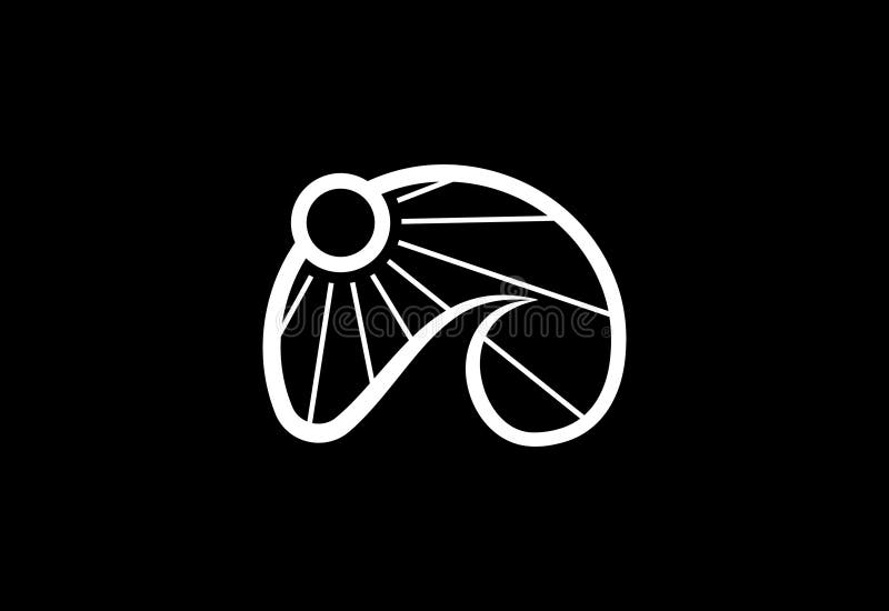 Wave Sun Logo Vector Design. Beach or Coast Logo Template Stock ...
