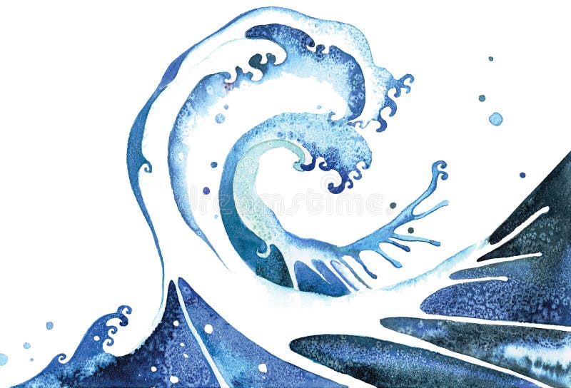 Wave, Swirl of water stock illustration. Illustration of swirl - 143016397