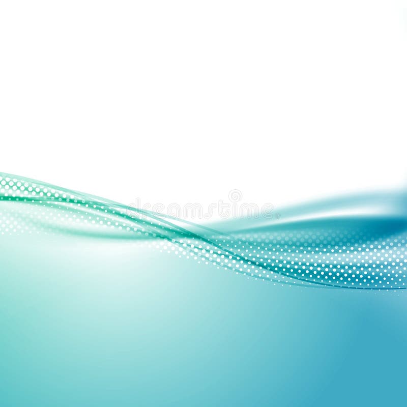 Wave Swoosh Smooth Border Line Blue Background Stock Vector ...