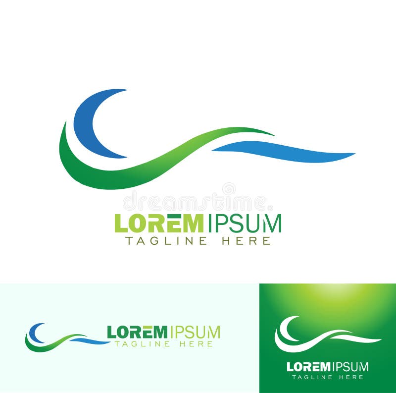 Wave Swoosh Symbol Logo Sign Stock Vector - Illustration of accent ...