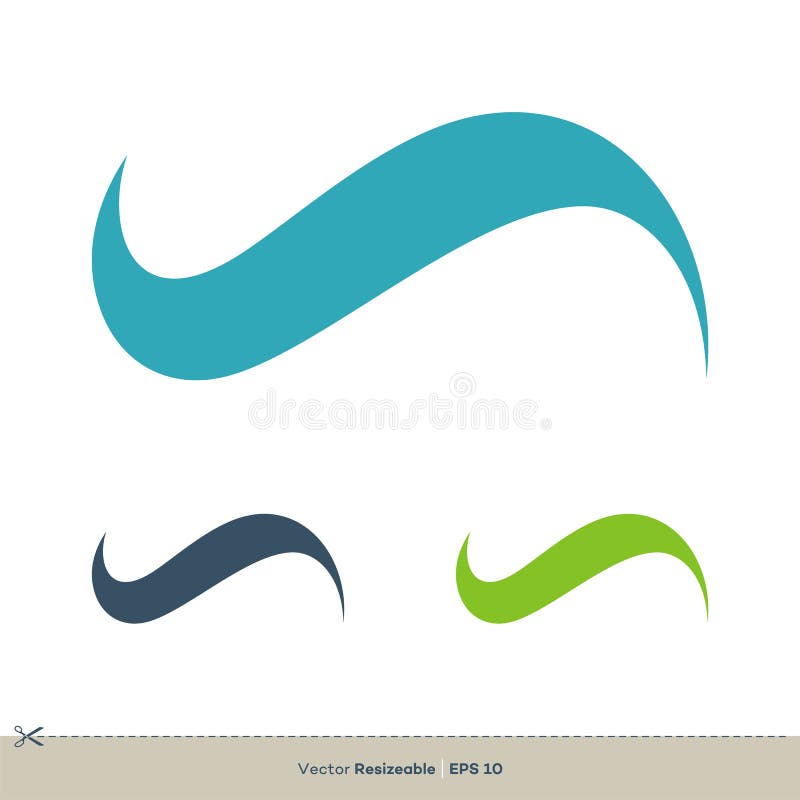 Wave Swoosh Vector Logo Template Illustration Design. Vector EPS 10 ...