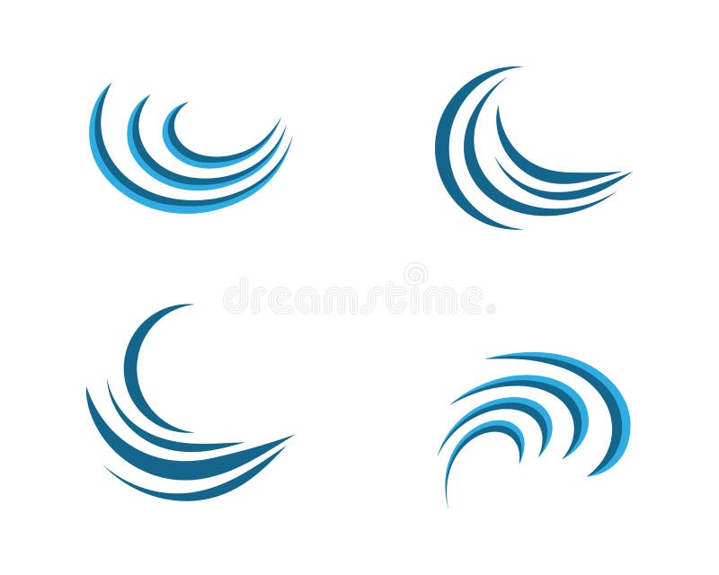 Wave symbol vector icon stock vector. Illustration of modern - 170976721