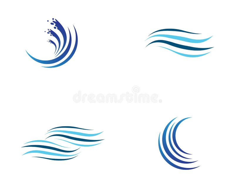 Wave symbol vector icon stock vector. Illustration of splash - 171832300