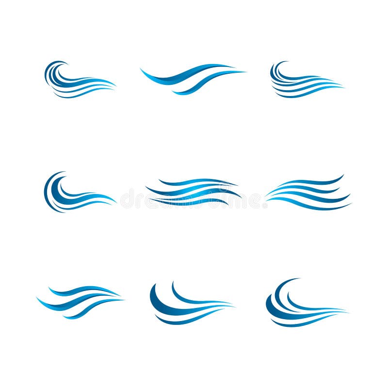 Wave symbol vector icon stock vector. Illustration of tourist - 175115829