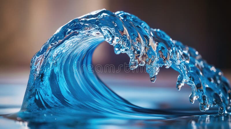 Wave on Table Close Up stock image. Image of wavelet - 374783877