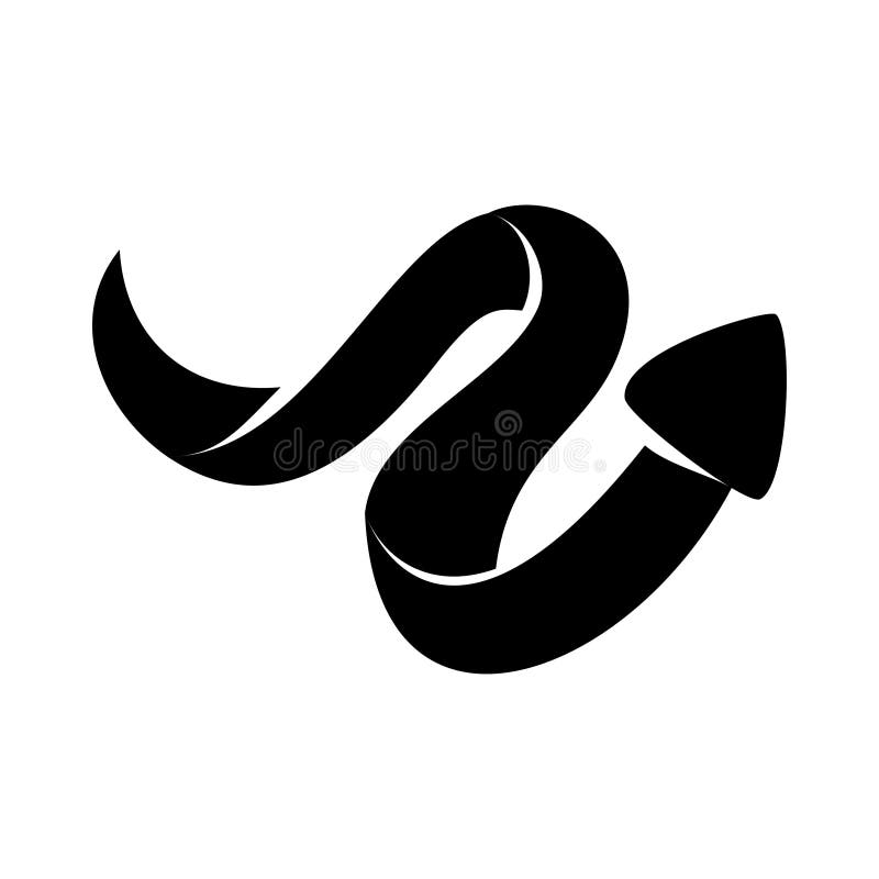 Wave Target Arrow Direction Vector Black Color Isolated Stock Vector ...