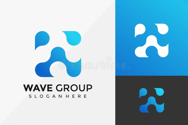 Wave Tecnology Logo Design, Identity Concept Logos Vector, Modern Logo ...
