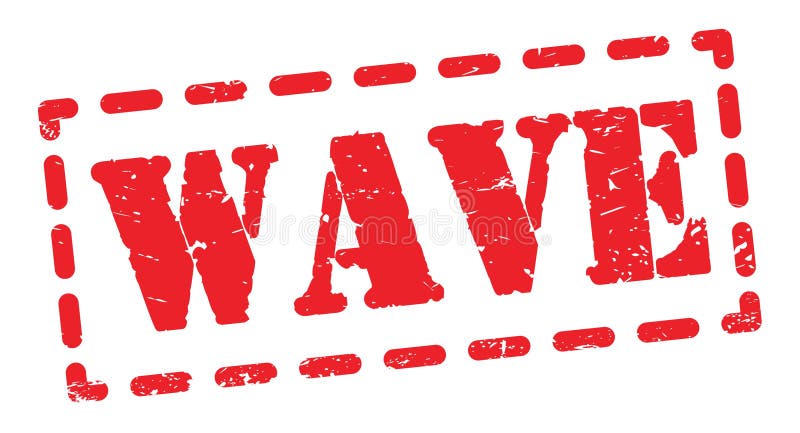 WAVE Text Written on Red Stamp Sign Stock Illustration - Illustration ...