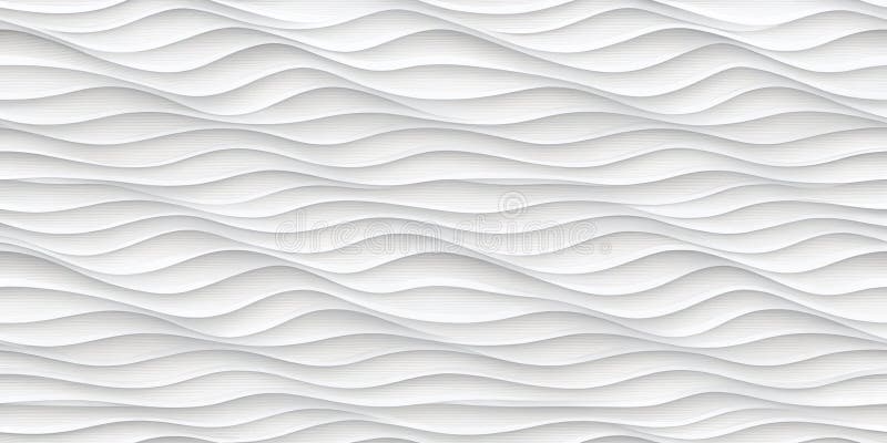 Wave Texture Design on White Background, Abstract Vector Stock ...