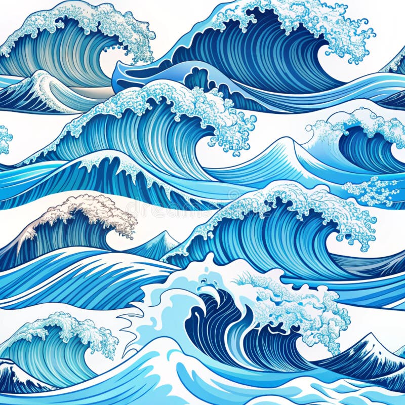Wave Texture Design on White Background, Abstract Vector Stock ...