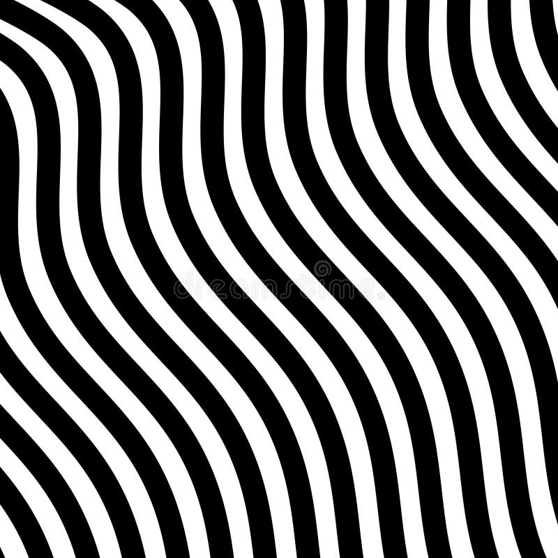 Wave Texture with Lines Black and White Stock Illustration ...