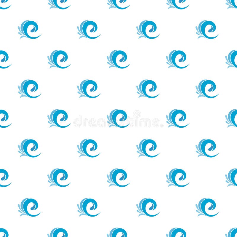 Wave Tsunami Pattern Seamless Stock Vector - Illustration of design ...