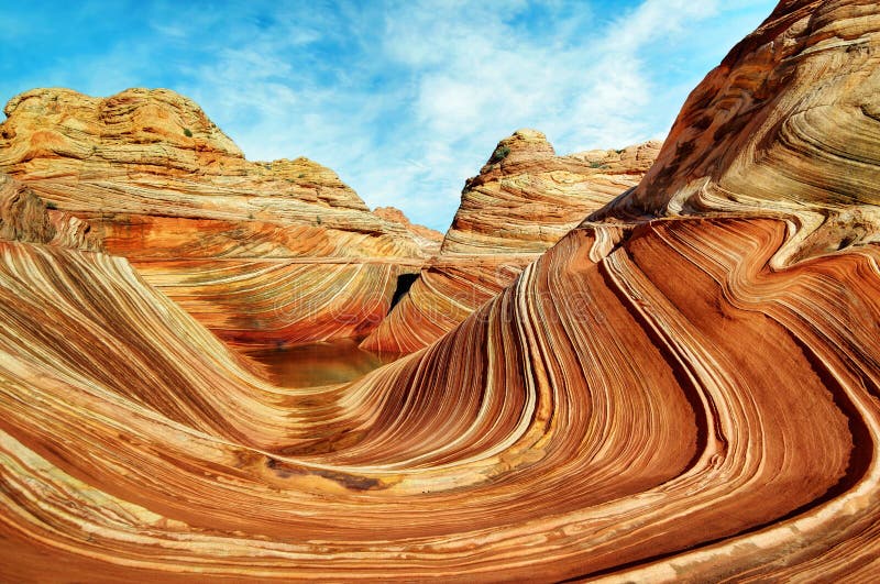 The Wave Utah stock image. Image of horizontal, hiking - 108815395