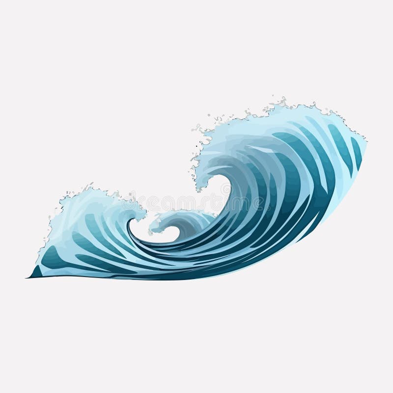 Wave Vector Flat Minimalistic Asset Isolated Illustration Stock Vector ...