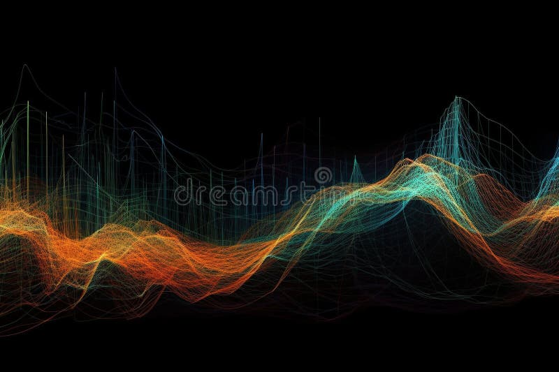 Wave Warp Abstract Background Illustration. Ai Generated Stock ...
