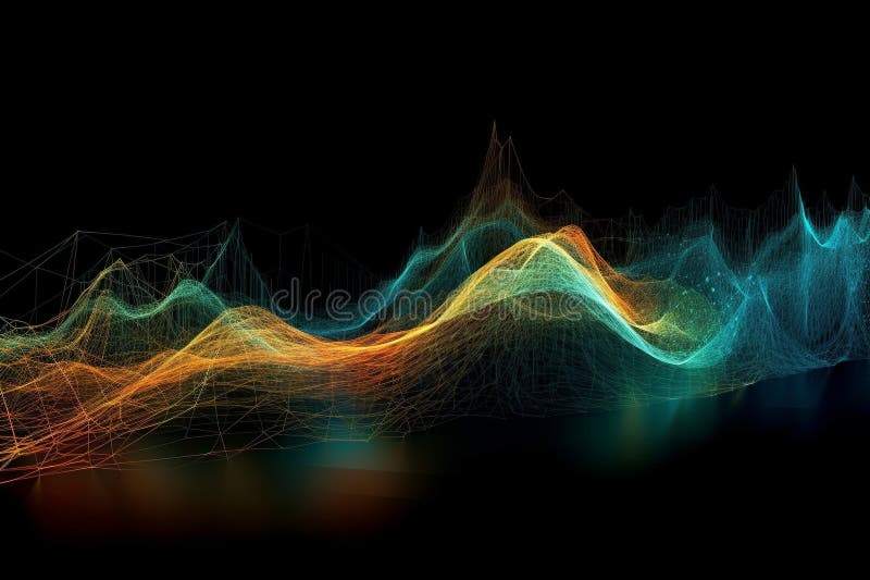 Wave Warp Abstract Background Illustration. Ai Generated Stock ...