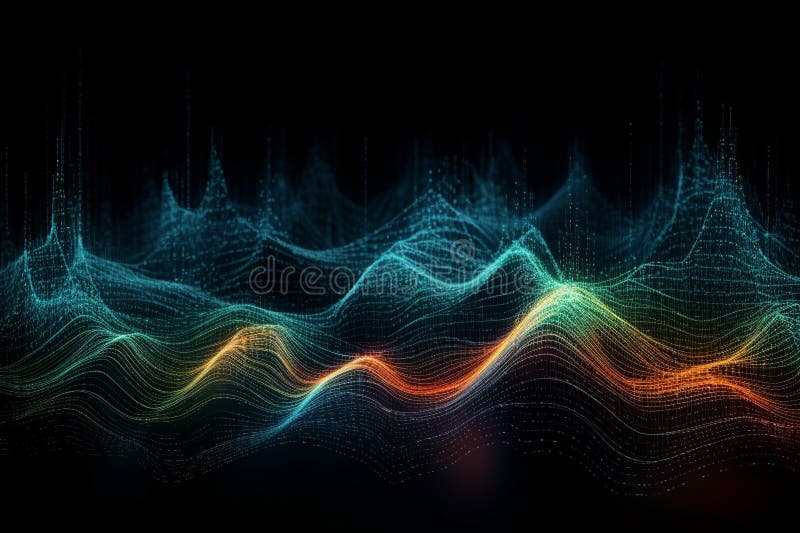 Wave Warp Abstract Background Illustration. Ai Generated Stock ...
