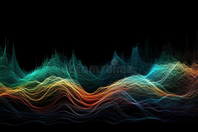 Wave Warp Abstract Background Illustration. Ai Generated Stock ...