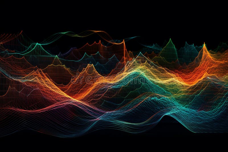 Wave Warp Abstract Background Illustration. Ai Generated Stock ...