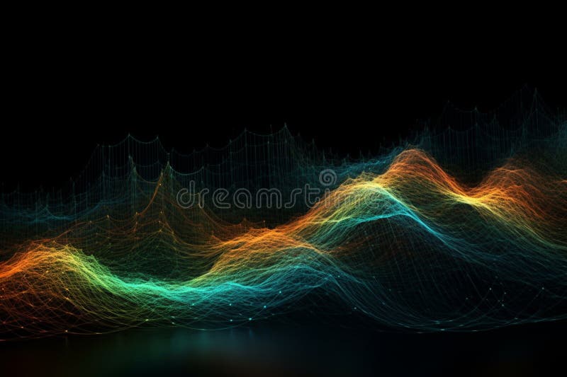Wave Warp Abstract Background Illustration. Ai Generated Stock ...