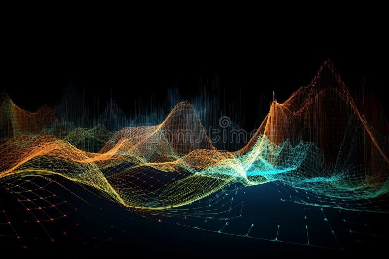 Wave Warp Abstract Background Illustration. Ai Generated Stock ...