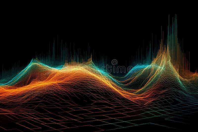 Wave Warp Abstract Background Illustration. Ai Generated Stock ...