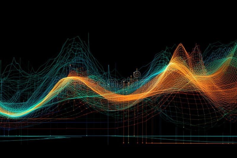 Wave Warp Abstract Background Illustration. Ai Generated Stock ...