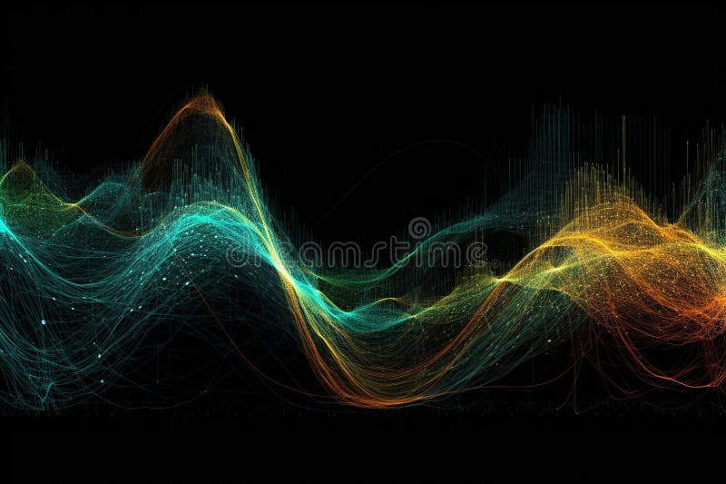 Wave Warp Abstract Background Illustration. Ai Generated Stock ...