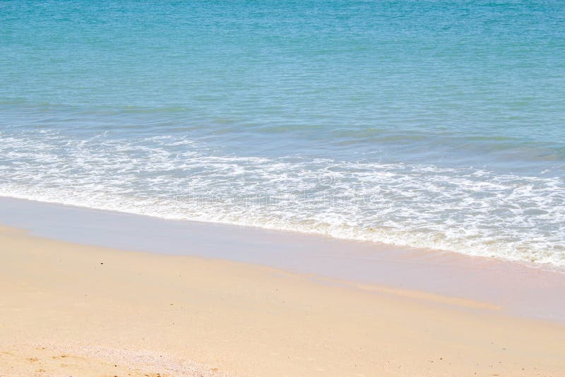 Wave wash over golden sand stock photo. Image of water - 232732916