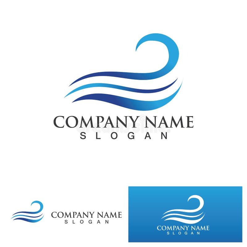 Wave Water Beach Logo and Symbol Vector Illustration Stock Vector ...
