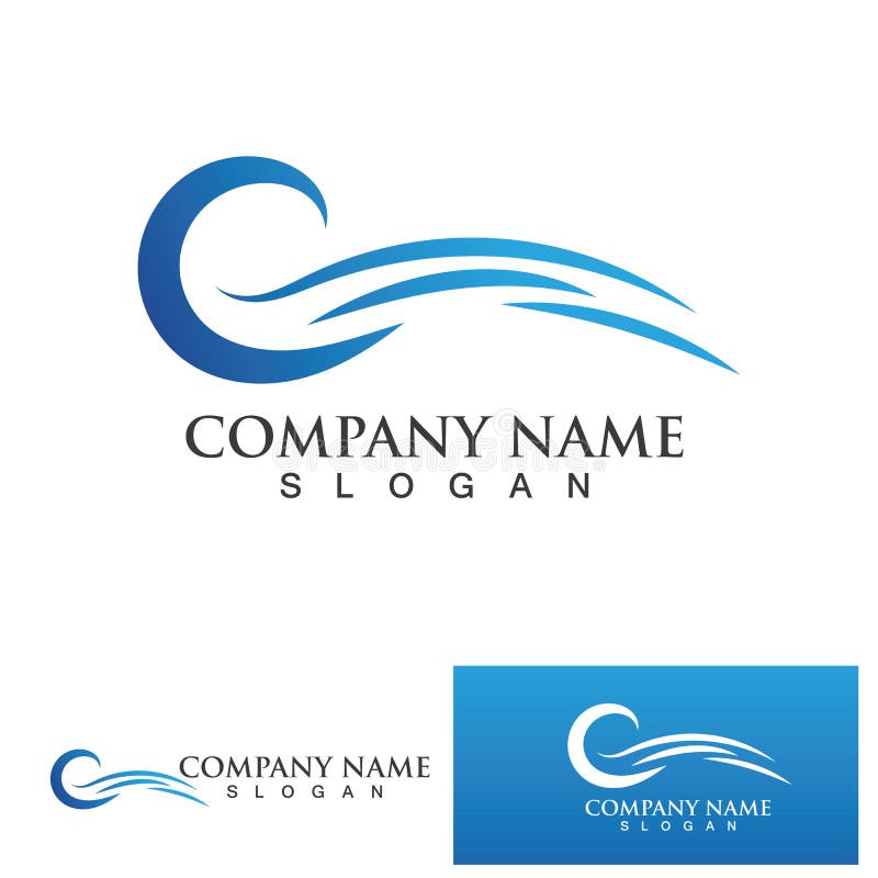 Wave Water Beach Logo and Symbol Vector Illustration Stock Vector ...