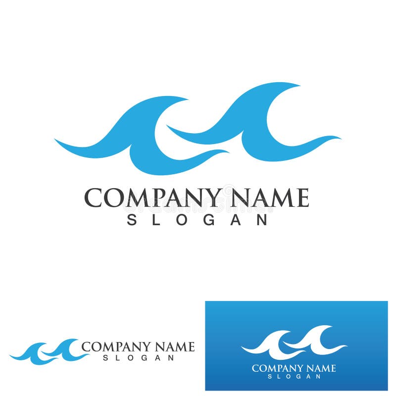 Wave Water Beach Logo and Symbol Vector Illustration Stock Vector ...