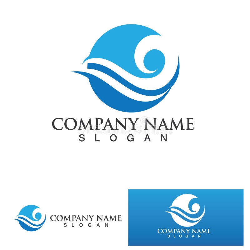 Wave Water Beach Logo and Symbol Vector Illustration Stock Vector ...
