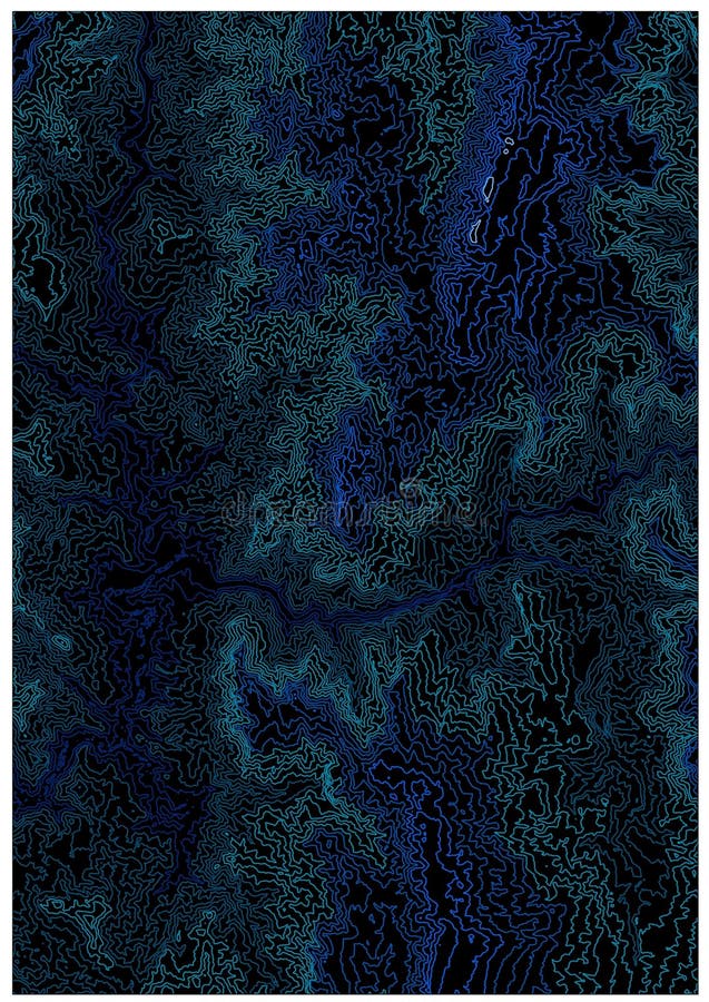 Wave Water Contour Line Ocean Stock Illustration - Illustration of ...