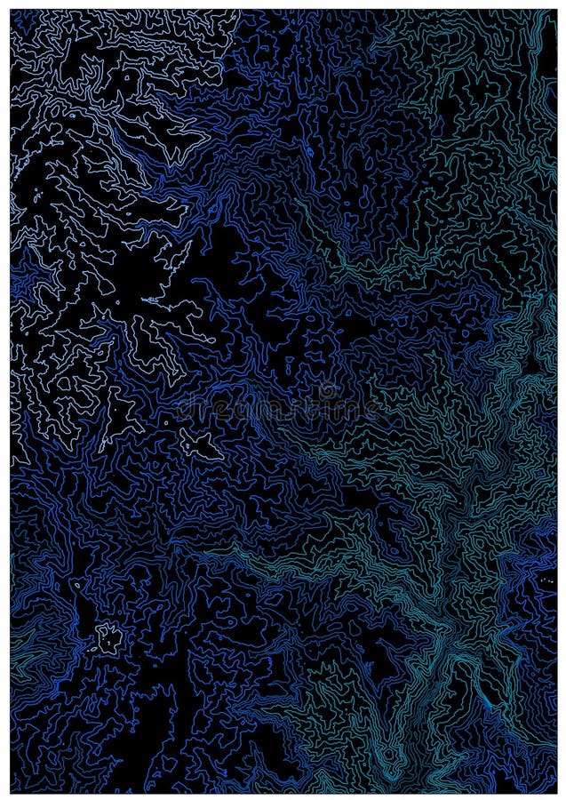 Wave Water Contour Line Ocean Stock Illustration - Illustration of ...