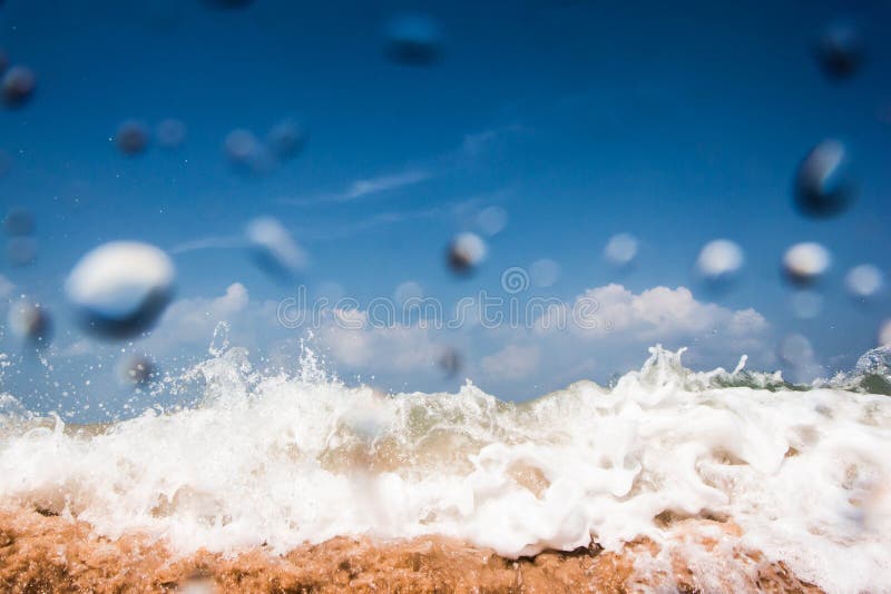 The Wave.Water Drop and Splash. Stock Image - Image of drip, nature ...