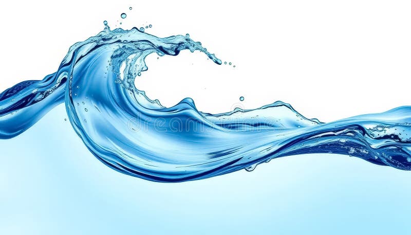 Wave of Water with a Lot of Bubbles Stock Photo - Image of light ...