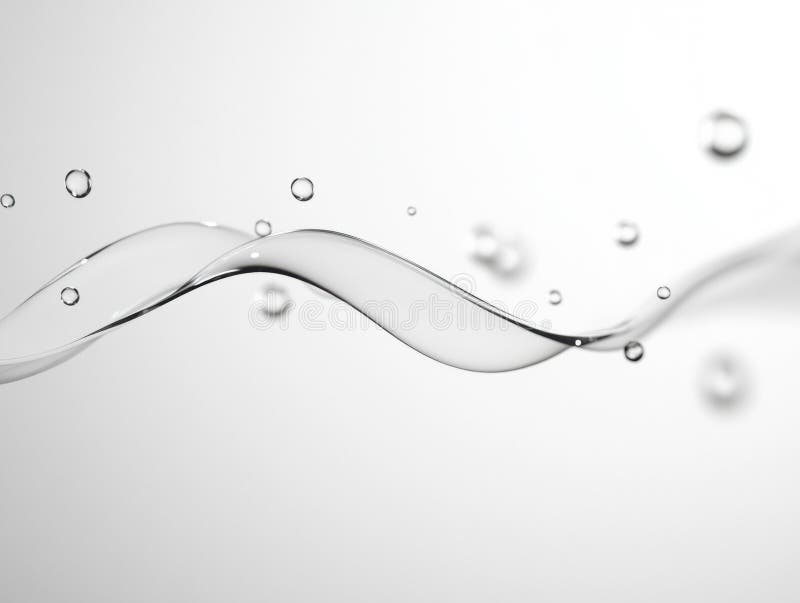 A Wave of Water with Many Droplets of Water on it Stock Illustration ...