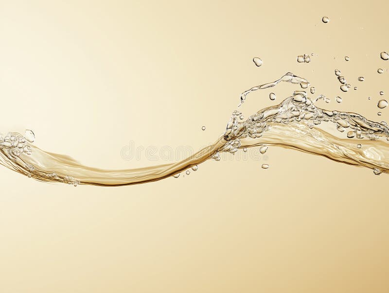 A Wave of Water with Many Small Droplets Stock Illustration ...
