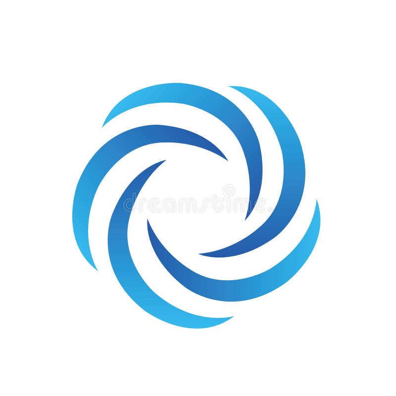Wave / Whirlpool Logo Icon Illustration Stock Vector - Illustration of ...