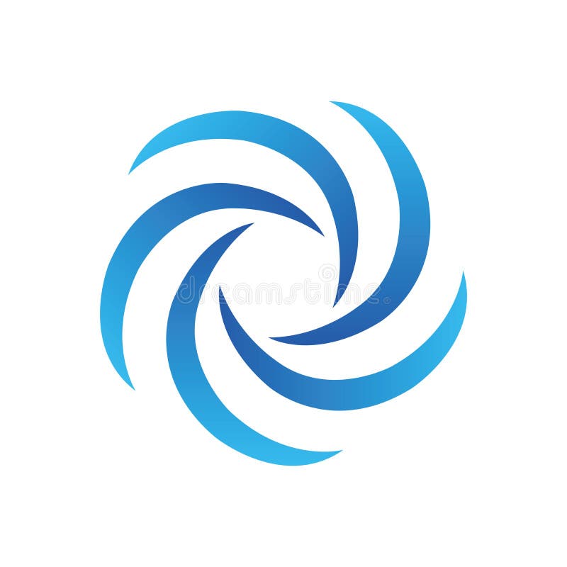 Wave / Whirlpool Logo Icon Illustration Stock Vector - Illustration of ...