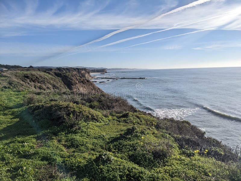 Wavecrest Open Space Preserve Stock Photo - Image of post, cliffs ...