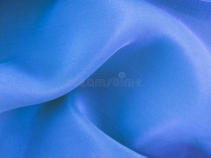 Waved Blue Silk Cloth Texture Stock Image - Image of diagonal, curve ...