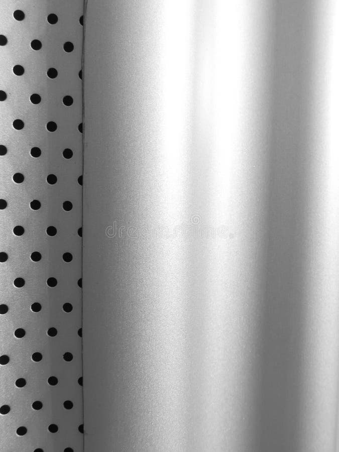 Waved and Perforated Metal Plates Stock Photo - Image of reflection ...