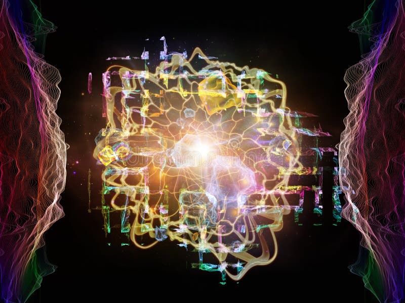 Waveform Arrangement stock illustration. Illustration of fiber - 210409412