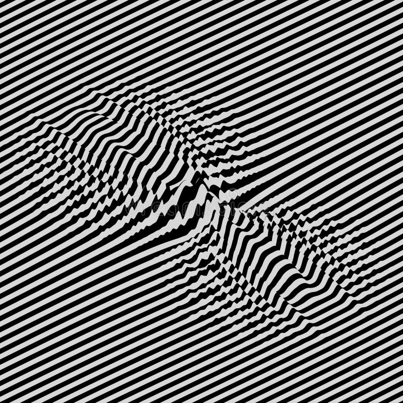 Waveform Background. Dynamic Visual Effect. Surface Distortion. Pattern ...