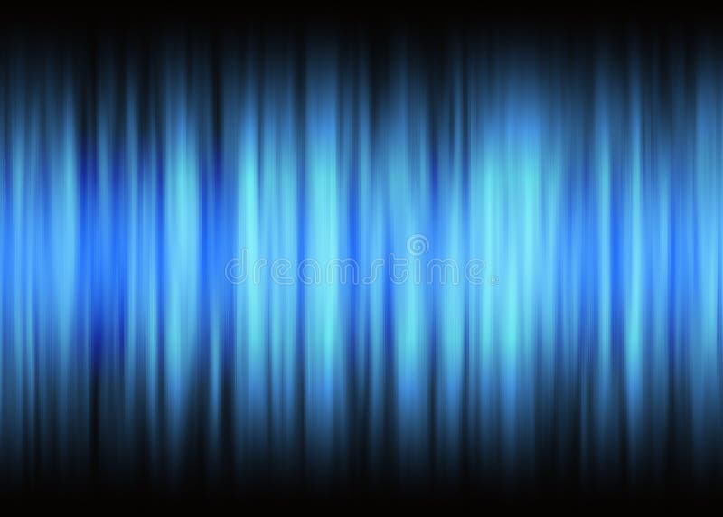 Waveform Blue Lights with Copy Space Stock Illustration - Illustration ...